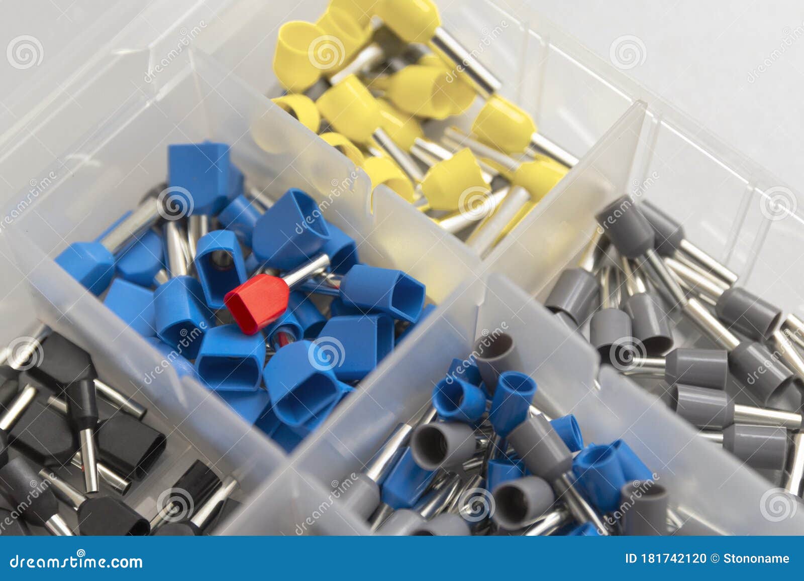 Tips of Different Sizes and Colors for Crimping Stranded Electrical ...