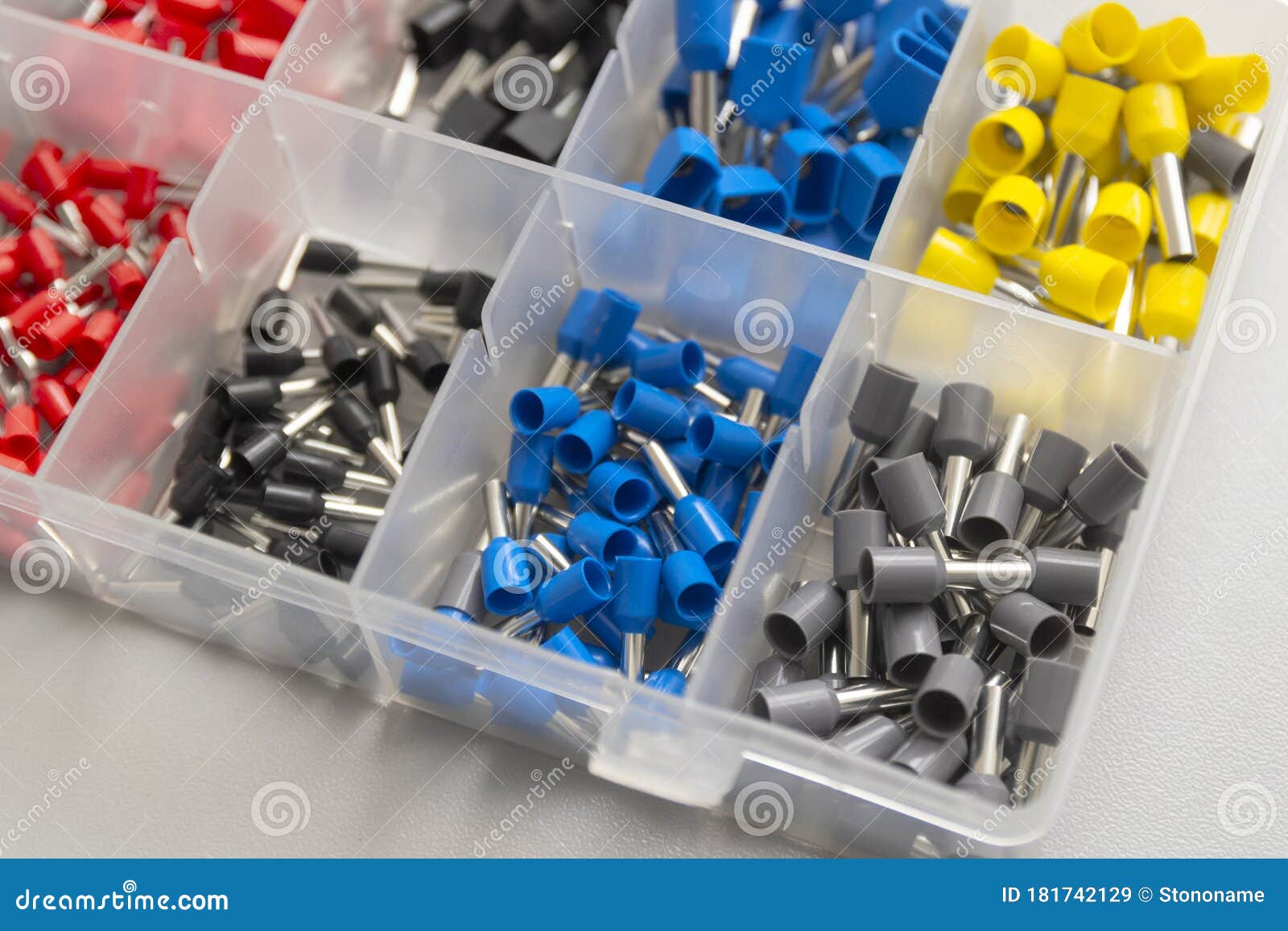 Tips of Different Sizes and Colors for Crimping Stranded Electrical ...