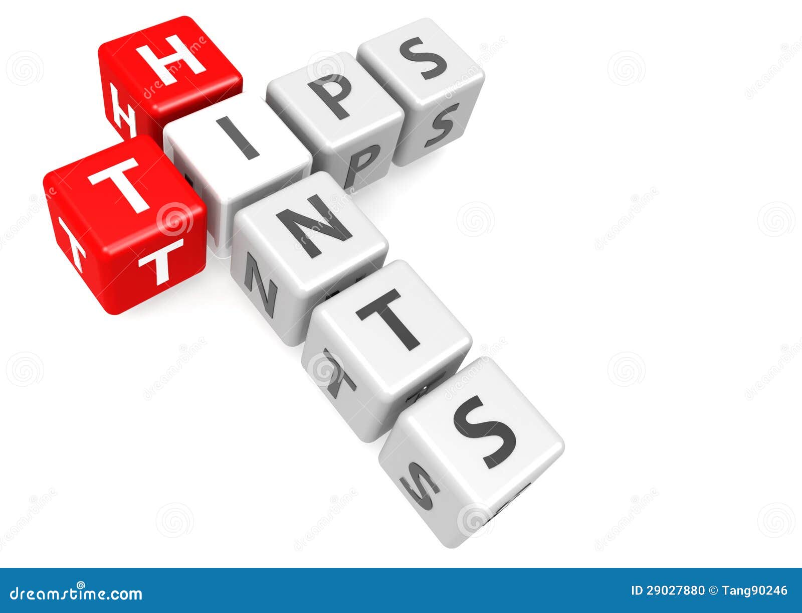 Tips and hints in cube stock illustration. Illustration of assistance ...