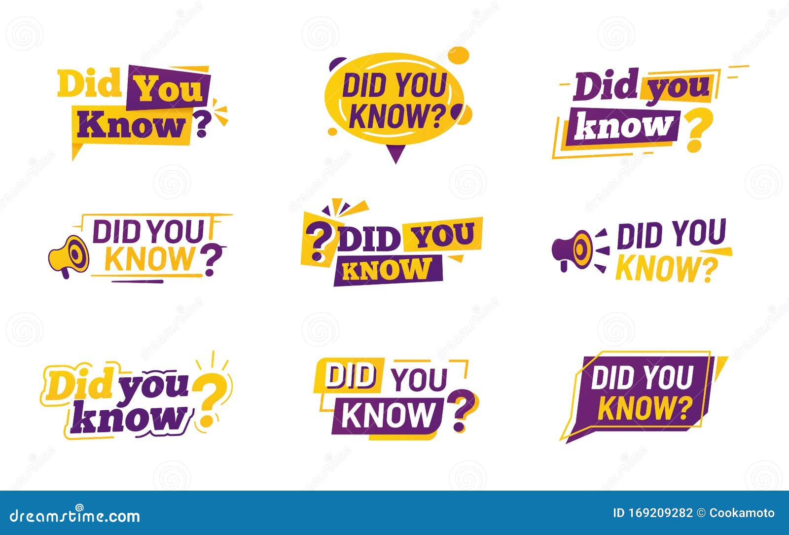 Tips and Hints Icon for Faq or Help, Did You Know Stock Vector ...