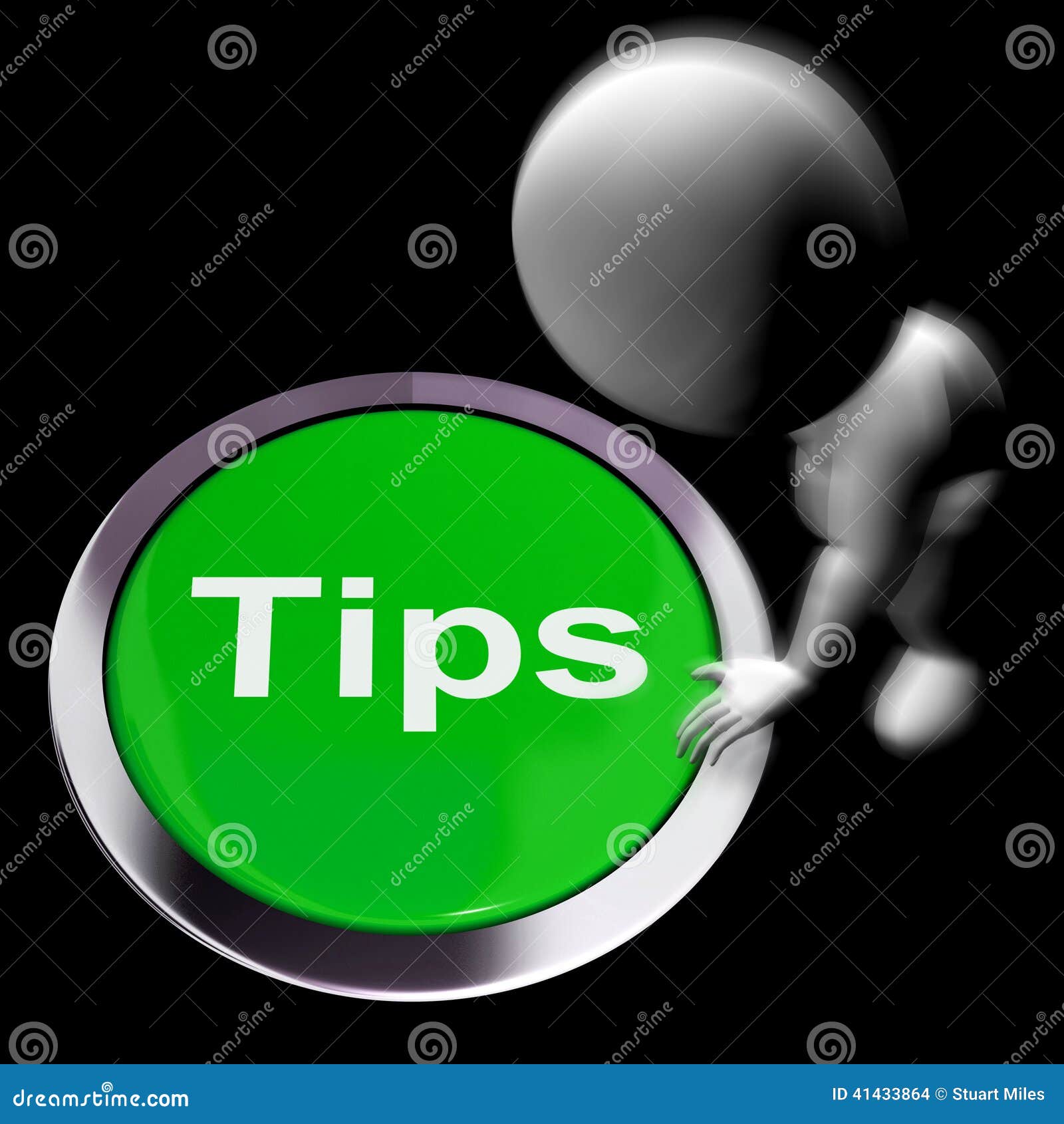 Tips Pressed Means Suggestions Pointers and Guidance Stock Illustration ...