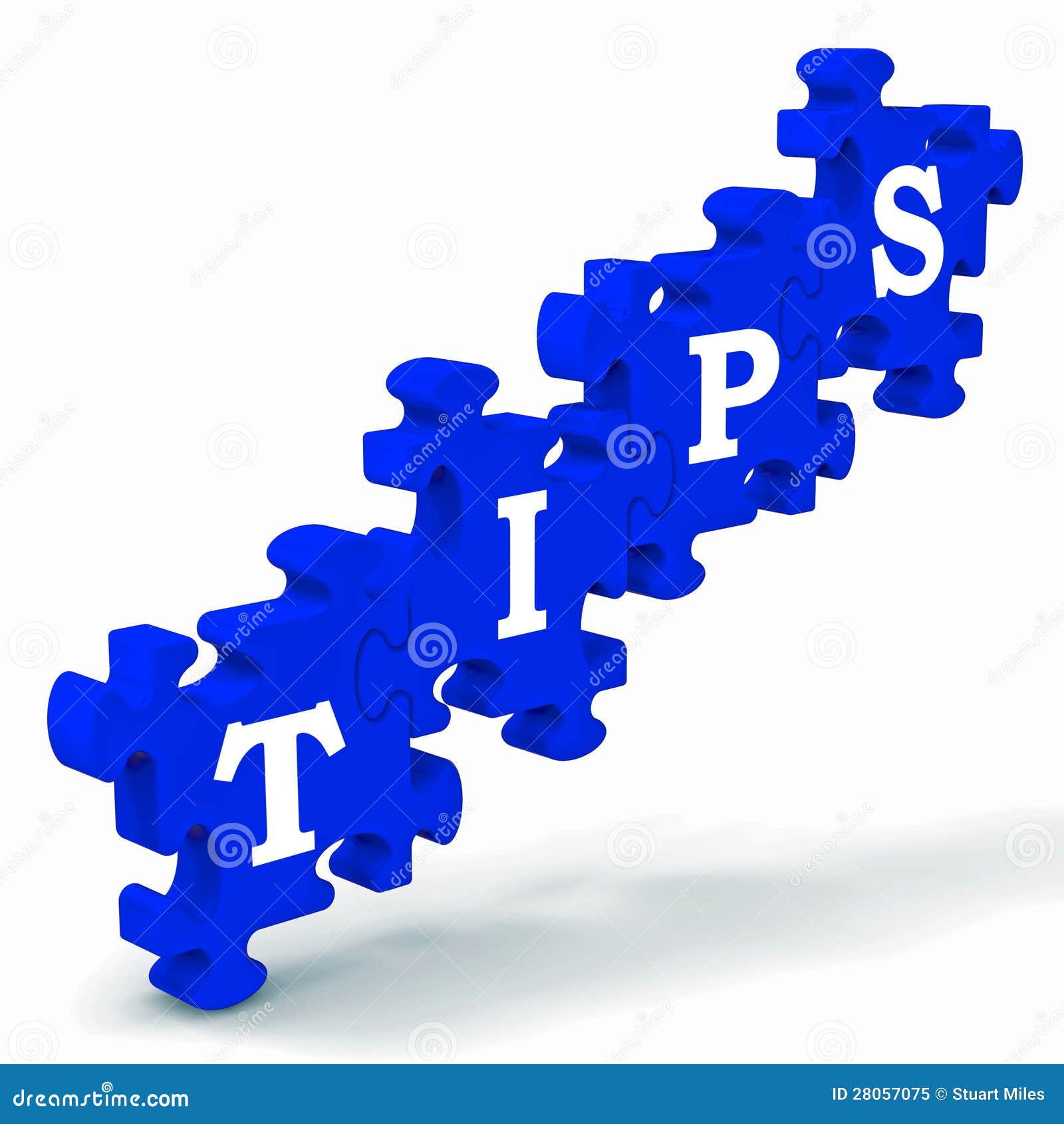 Tips Puzzle Showing Tricks and Hints Stock Illustration - Illustration ...
