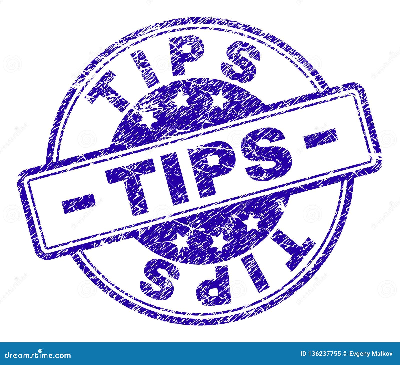 Grunge Textured TIPS Stamp Seal Stock Vector - Illustration of imprint ...