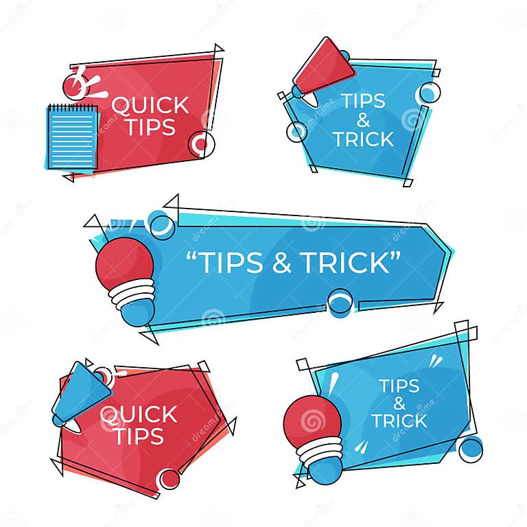 Tips & Tricks Banner. Tips & Tricks Sign Stock Vector - Illustration of ...