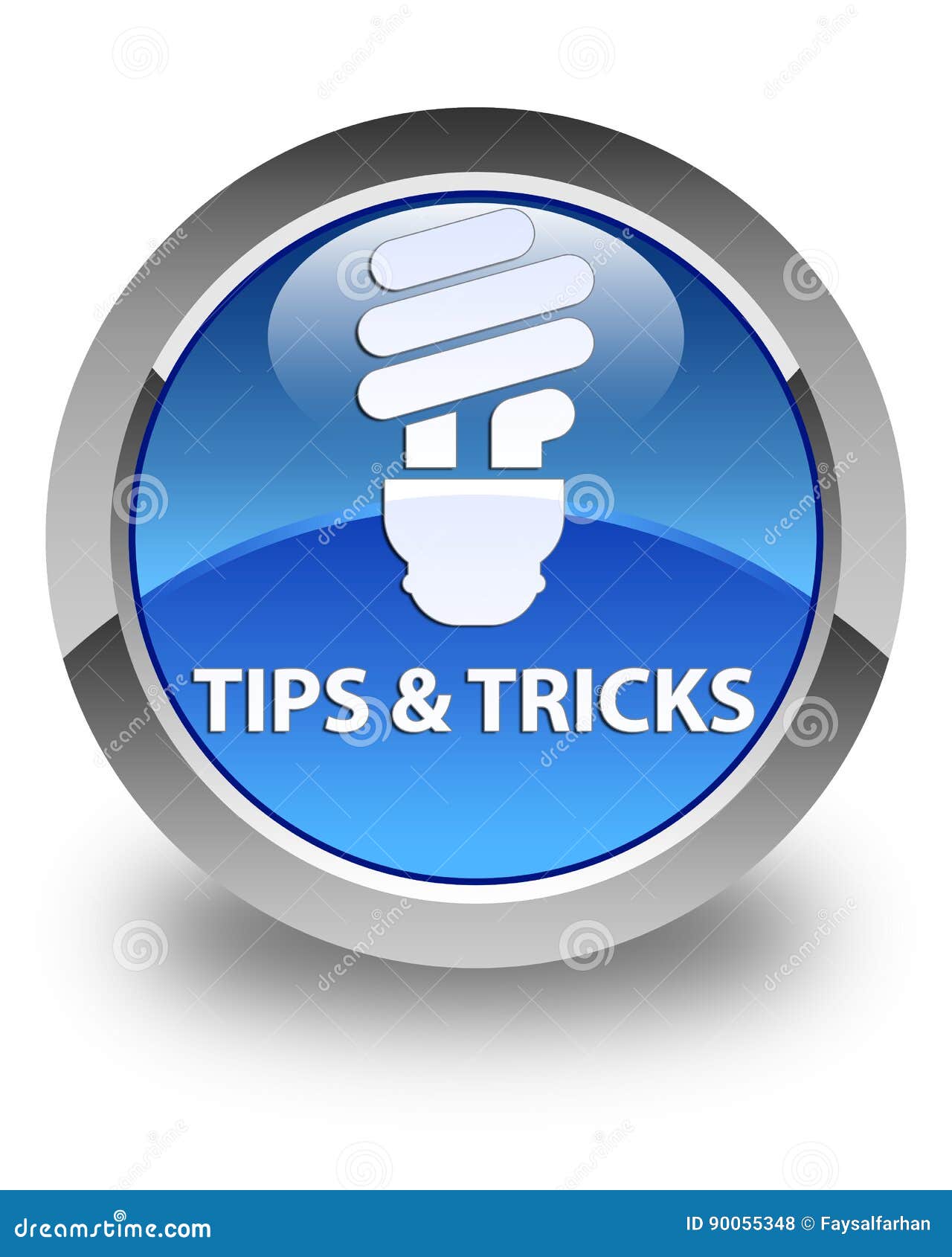 Tips and Tricks (bulb Icon) Glossy Blue Round Button Stock Illustration ... Tips and Tricks (bulb Icon) Glossy Blue Round Button Stock Illustration ...