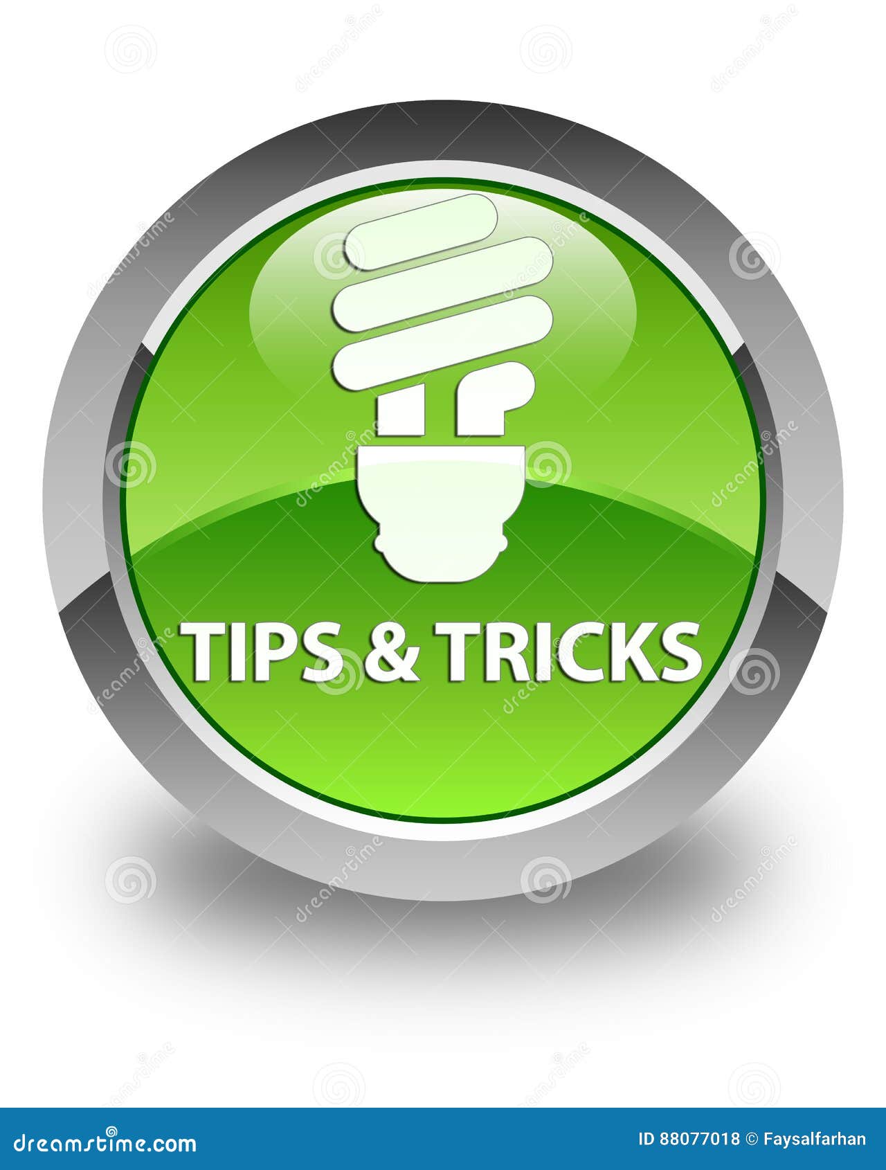 Tips and Tricks (bulb Icon) Glossy Green Round Button Stock ... Tips and Tricks (bulb Icon) Glossy Green Round Button Stock ...