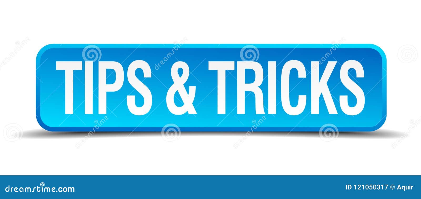 Tips & tricks button stock vector. Illustration of notice - 121050317
