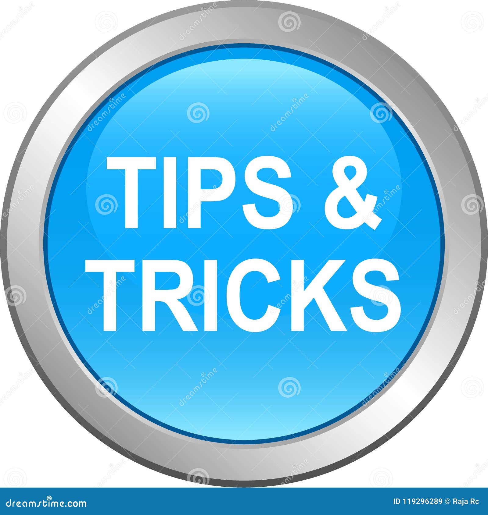 Tips and tricks web button stock vector. Illustration of color - 119296289