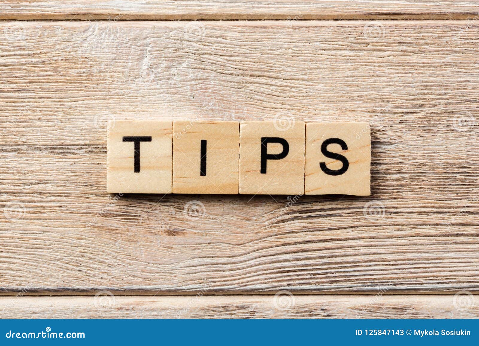 TIPS, Word Formed By Letter Pieces Royalty-Free Stock Image ...