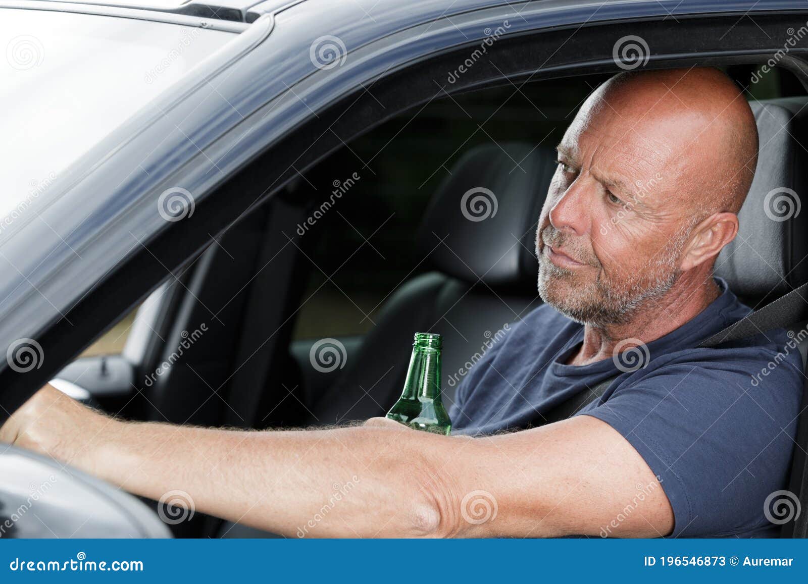 Tipsy Man on Steering Wheel Stock Image - Image of background, sleeping ...