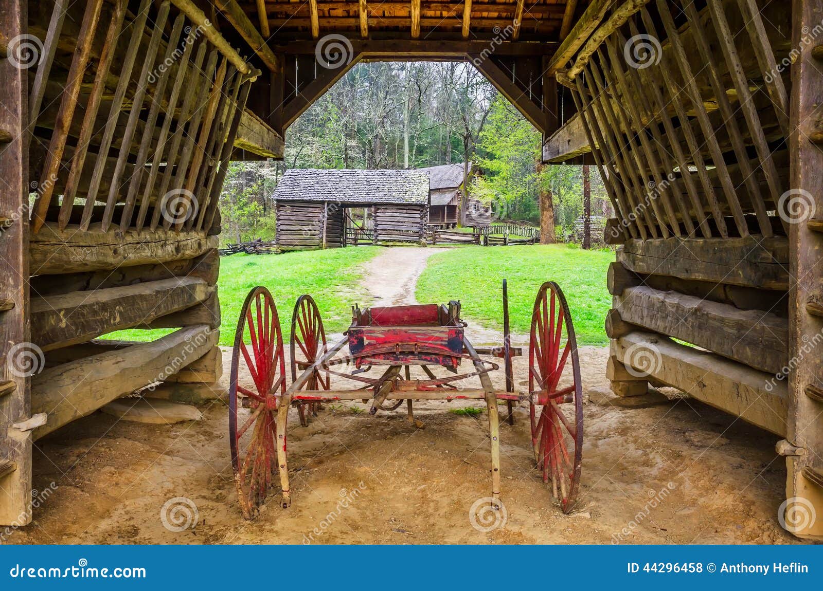 Old Cantilever Barn In Cades Cove. Royalty-Free Stock Image ... Old Cantilever Barn In Cades Cove. Royalty-Free Stock Image ...