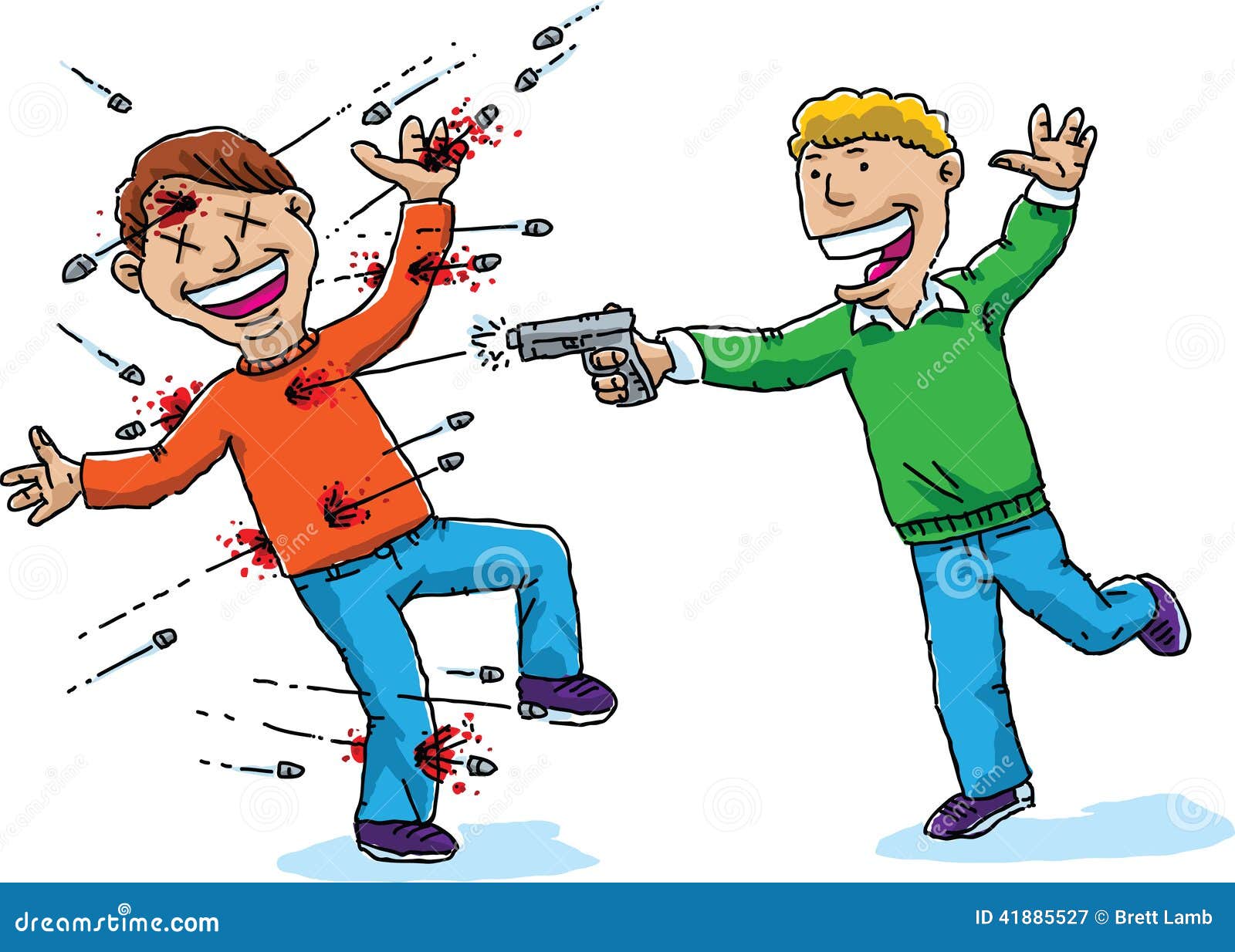 Tir d'amusement illustration stock. Illustration du rire - 41885527