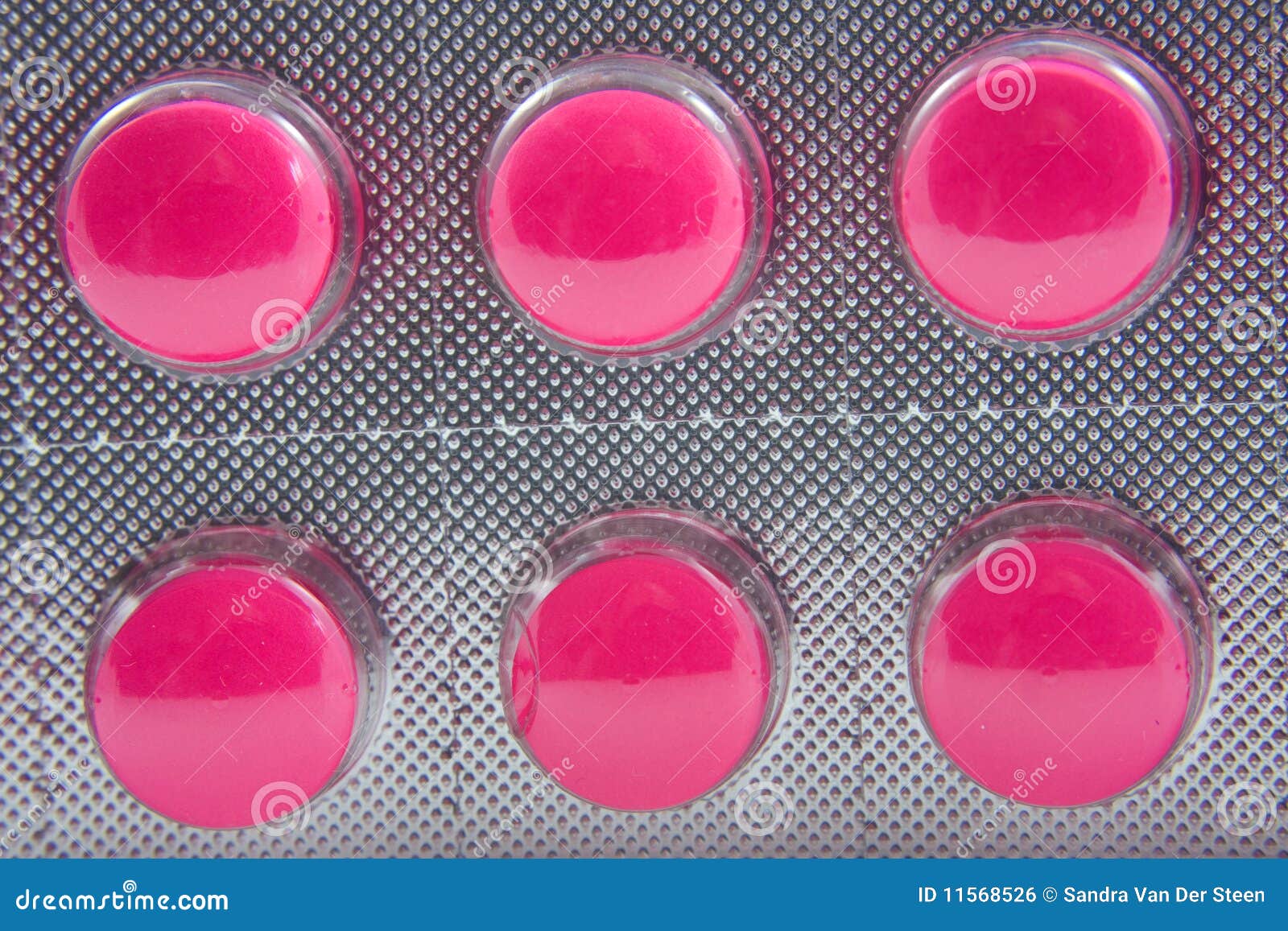 Tira Da Medicina Com Comprimidos Cor-de-rosa Foto de Stock - Imagem de ...