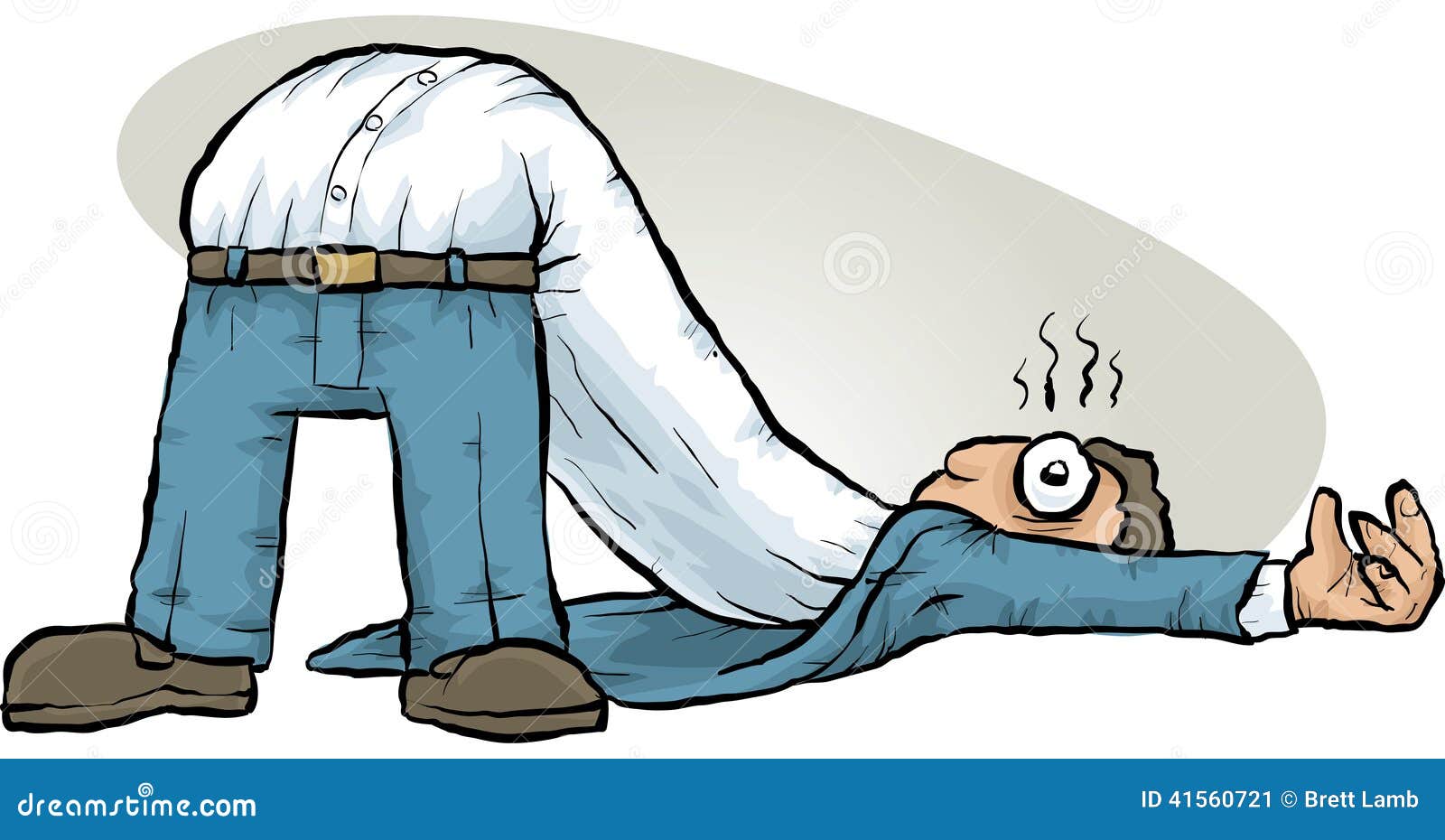 Tirado sobre hombre stock de ilustración. Ilustración de fracaso - 41560721