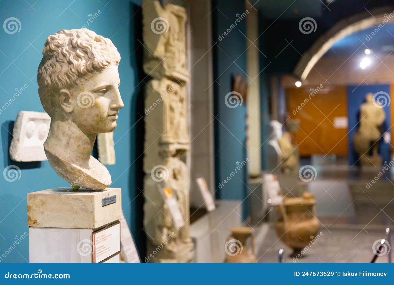 TIRANA, ALBANIA - 31 March 2022: Interior of the National History ... TIRANA, ALBANIA - 31 March 2022: Interior of the National History ...