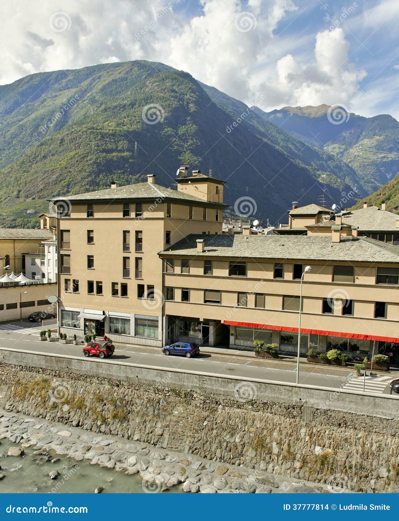 Tirano, Italy. stock photo. Image of railroad, coach - 37777814