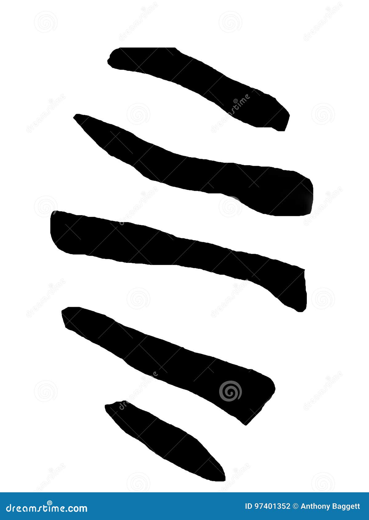 Tiras negras de la tinta foto de archivo. Imagen de derramamiento ...