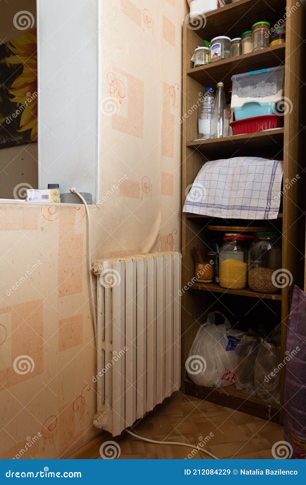 Tiraspol, Moldova -28 Feb, 2021: Closeup Small Kitchen Interior View ...