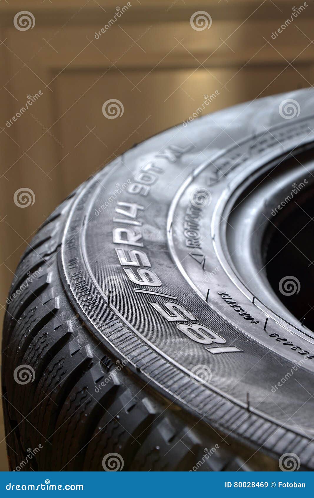 Tire car stock image. Image of tire, view, black, rubber - 80028469