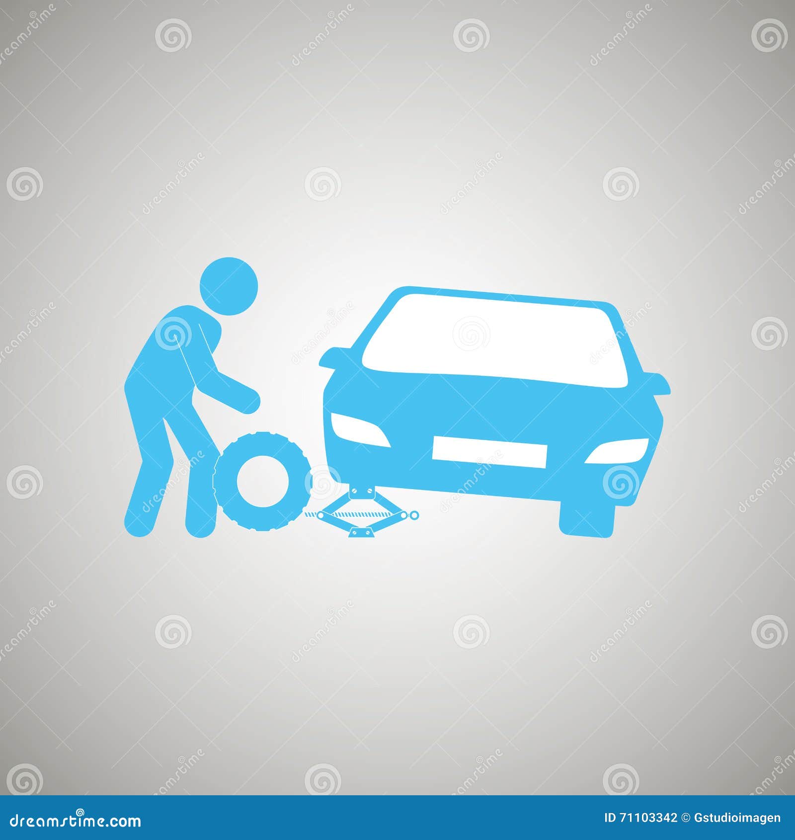 Tire center design stock illustration. Illustration of tyre - 71103342