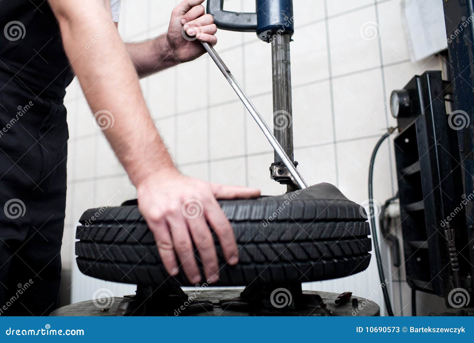 Tire change closeup stock image. Image of caucasian, change - 10690573