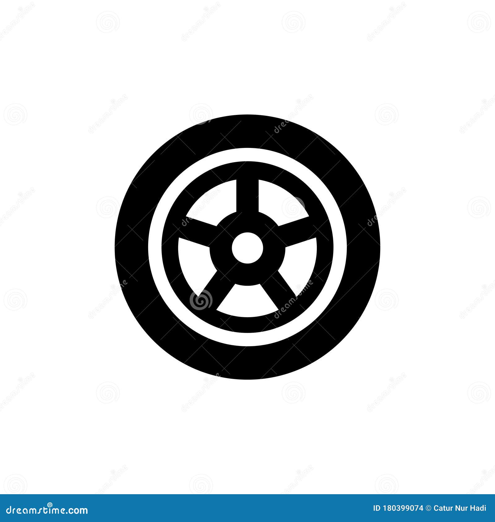 Tire Icon Flat Vector Template Design Trendy Stock Vector ...