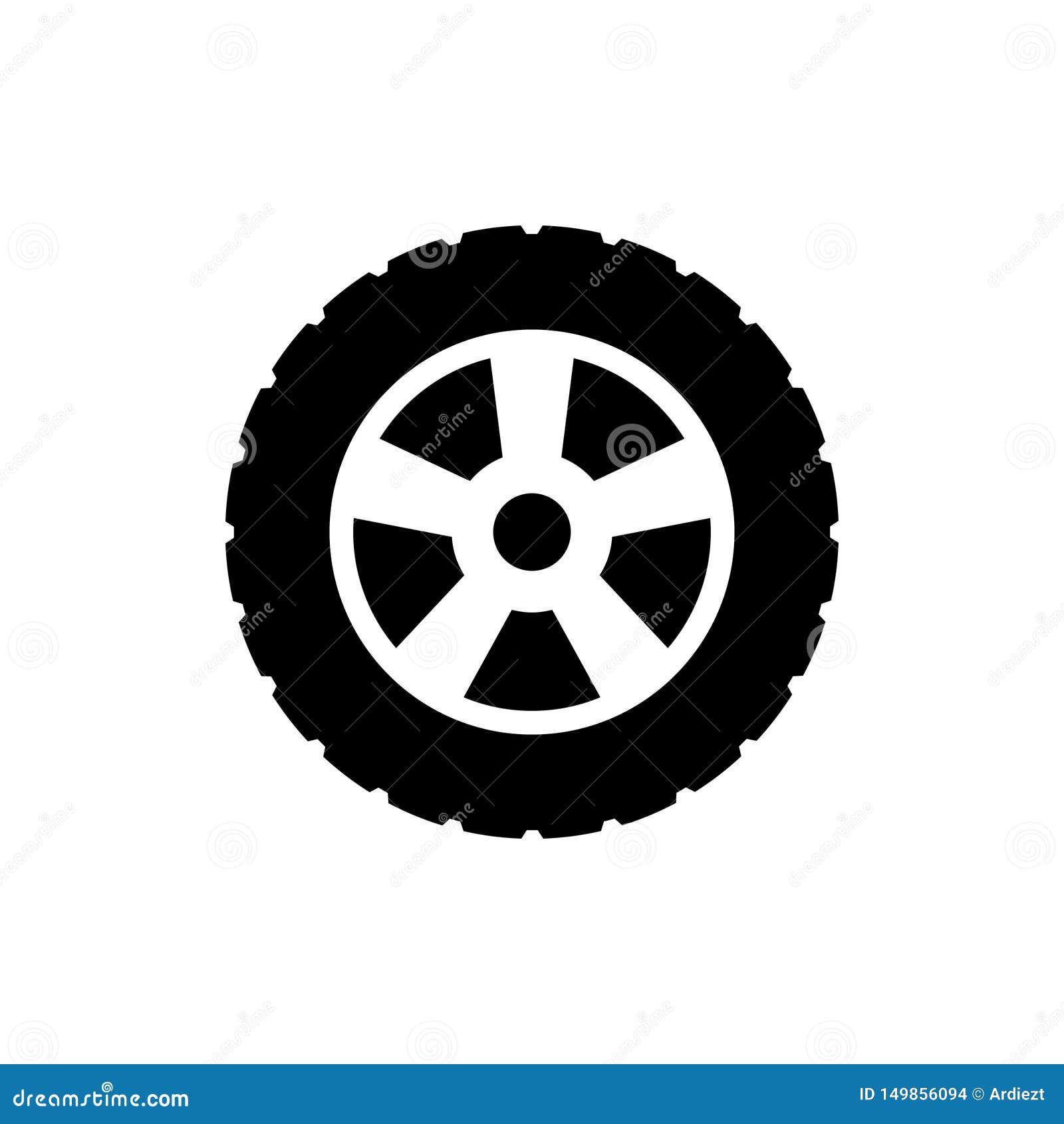 Tire Icon Vector Template, Tire Shop Logo Design Stock Vector ...
