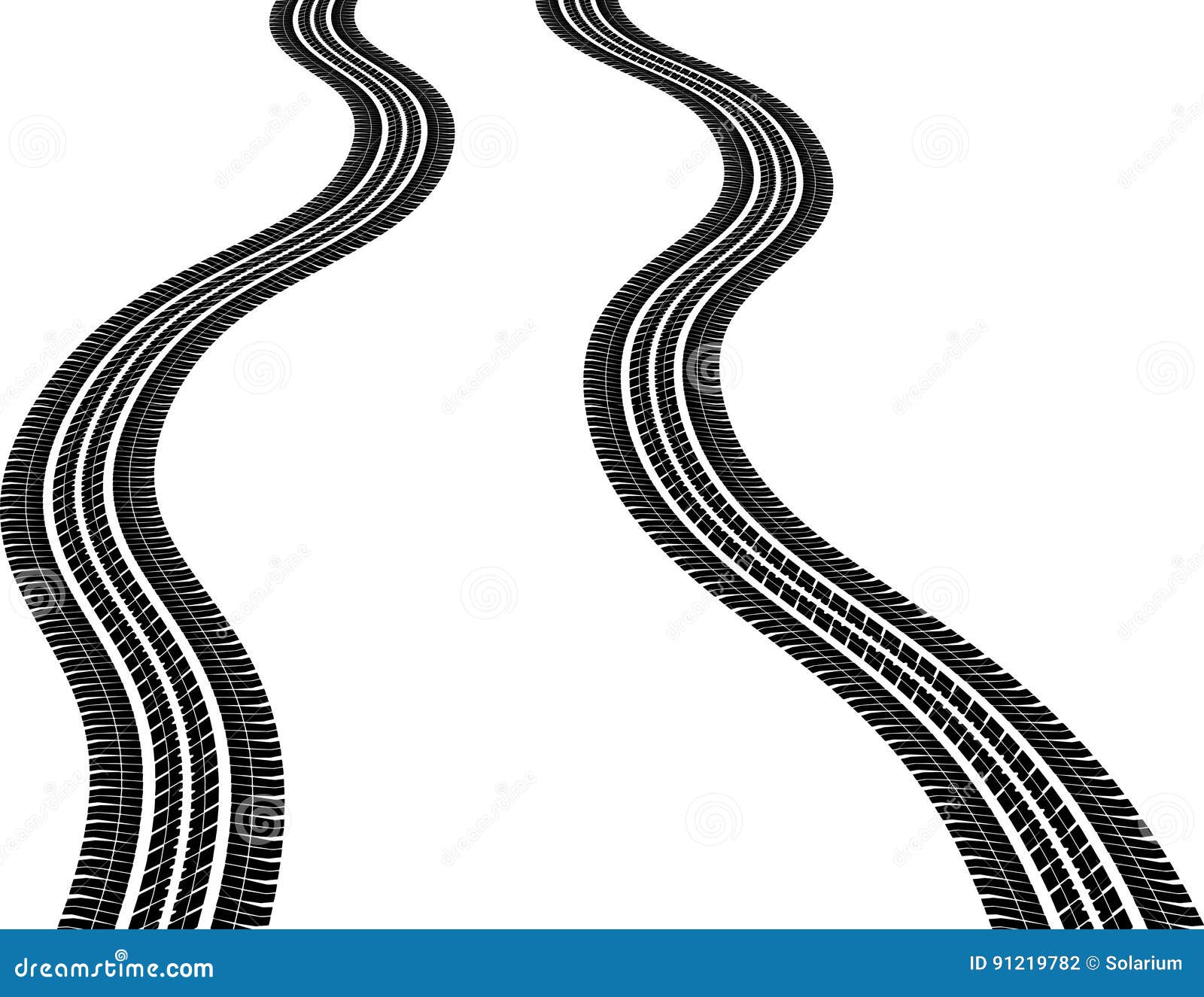 Tire stock vector. Illustration of slip, curve, track - 91219782