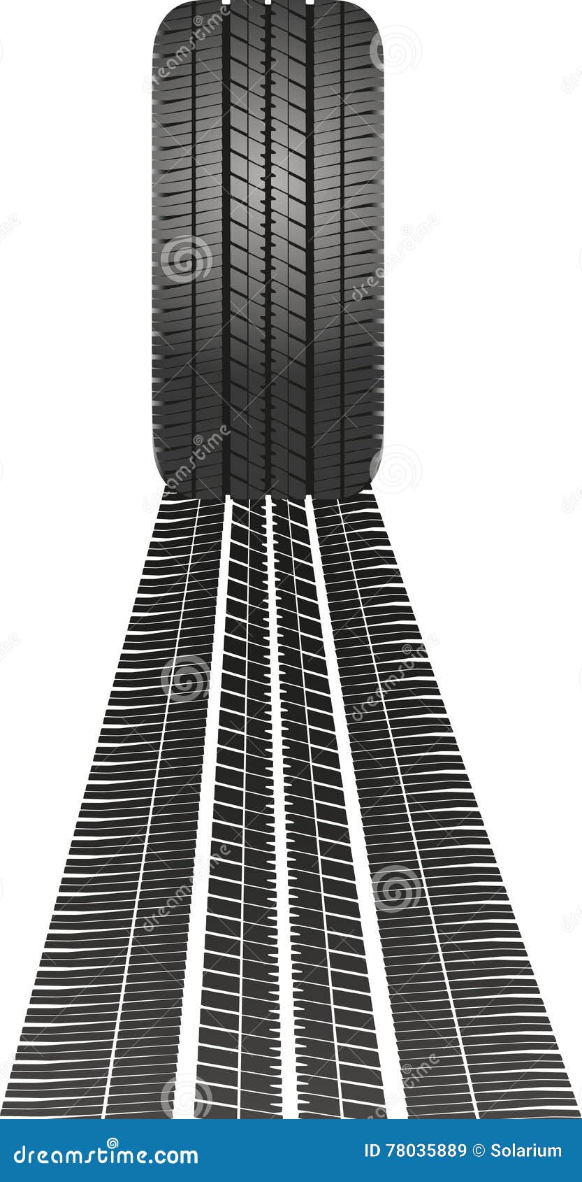 Tire stock vector. Illustration of shape, track, black - 78035889