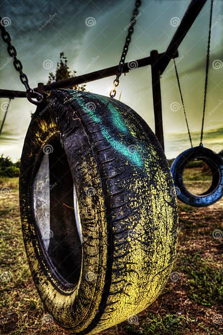 Tire kids game stock image. Image of ruined, hang, game - 26710323