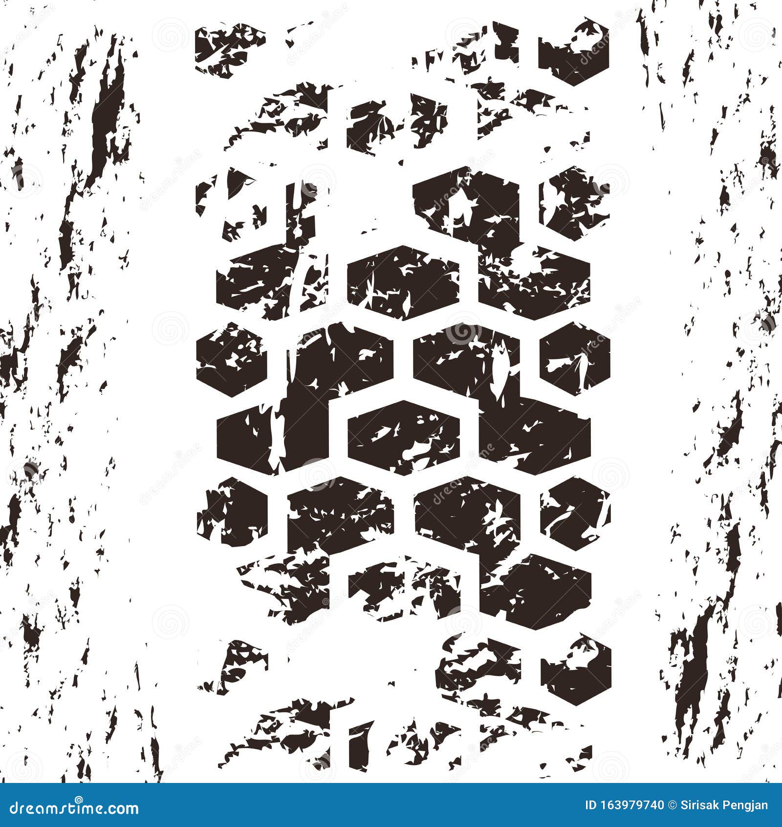 Tire Marks on Mud Surfaces Background, Brown Vector Stock Vector ...