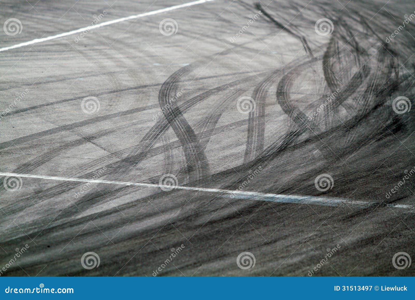 Tire marks on road track stock image. Image of bike, outdoor - 31513497