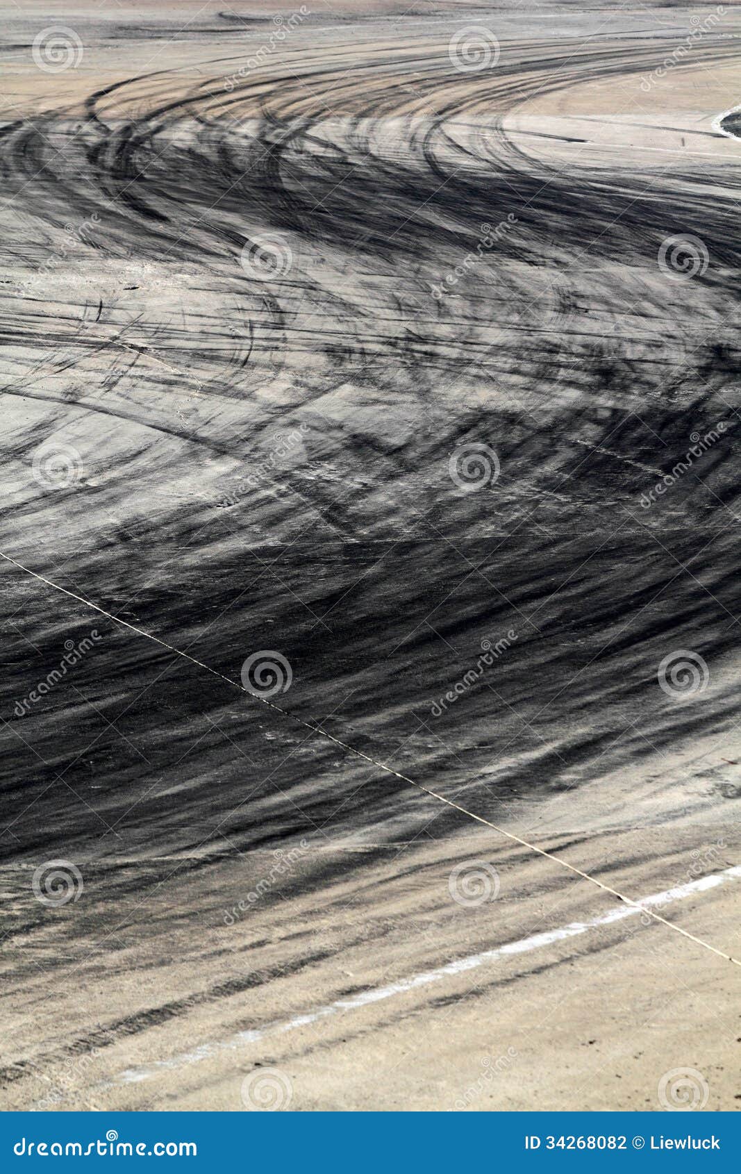 Tire marks on road track stock photo. Image of tires - 34268082
