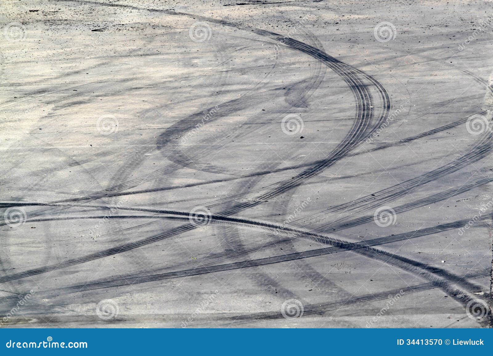 Tire marks on road track stock photo. Image of smoke - 34413570