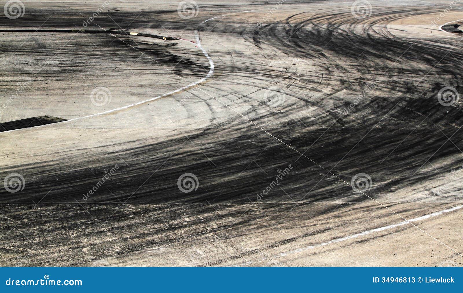 Tire marks on road track stock image. Image of tracks - 34946813