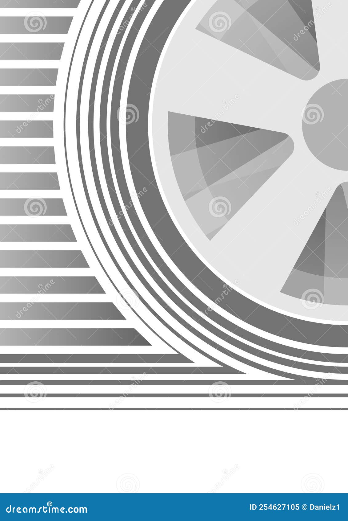 Wheel in Motion, Rotating. Abstract Illustration of Car Wheel. Stock ...