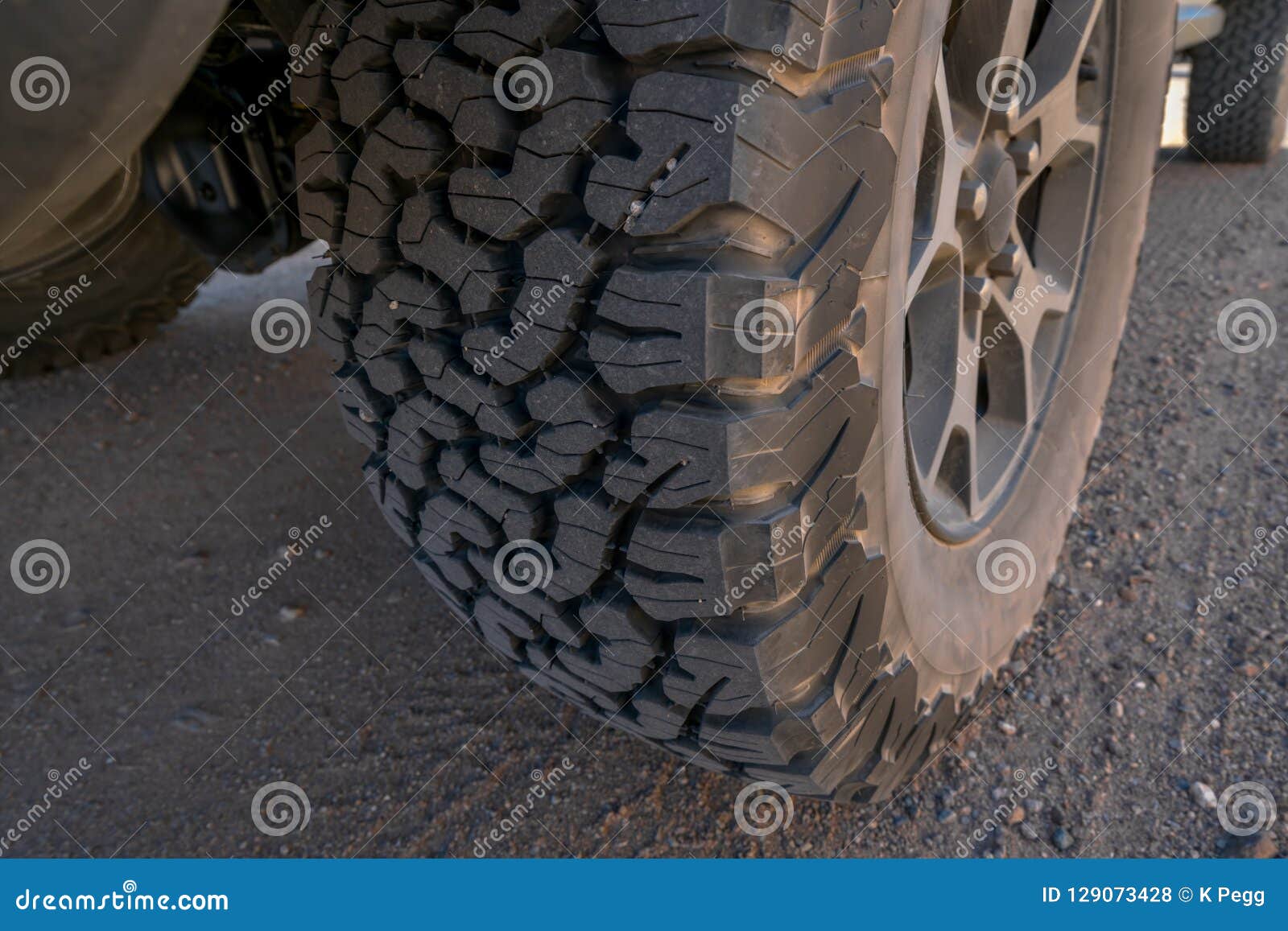 Tire on a 4x4 Off Road Vehicle Stock Photo - Image of trail, tread ...