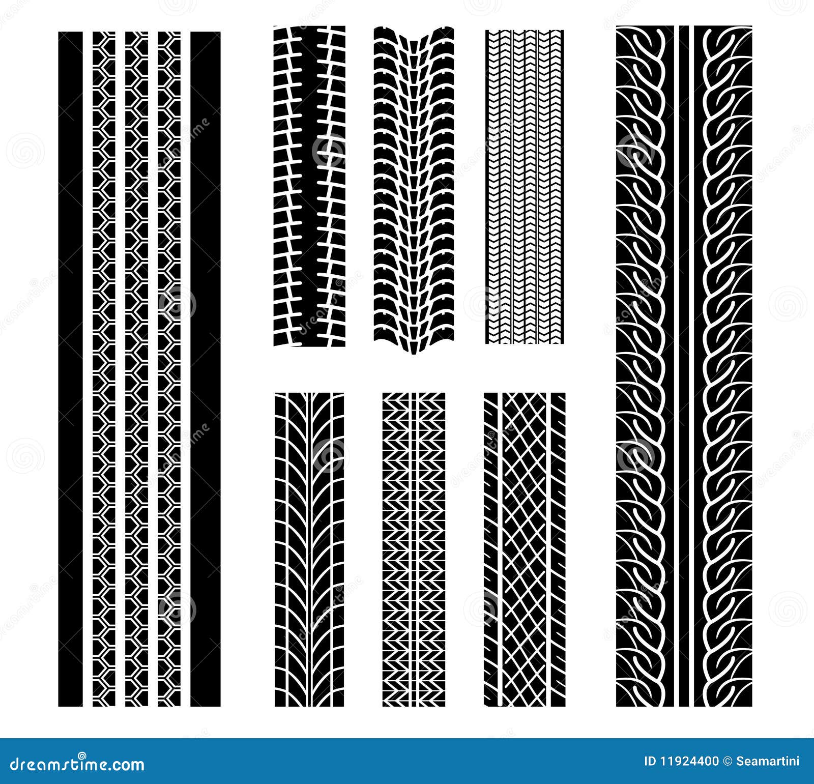 Racing Tire Tread Pattern