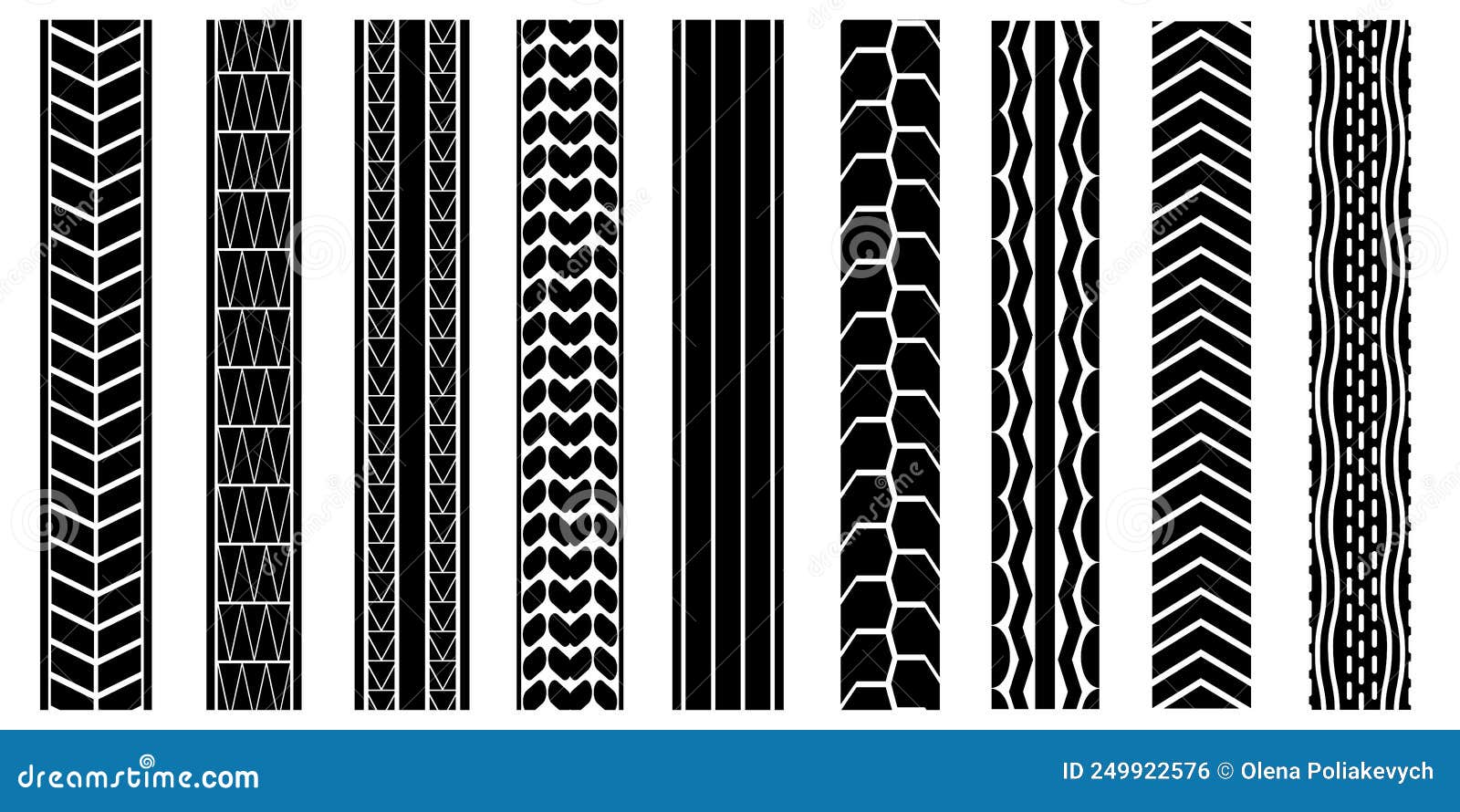 Tire Patterns. Geometric Texture. Grunge Texture. Seamless Pattern ...