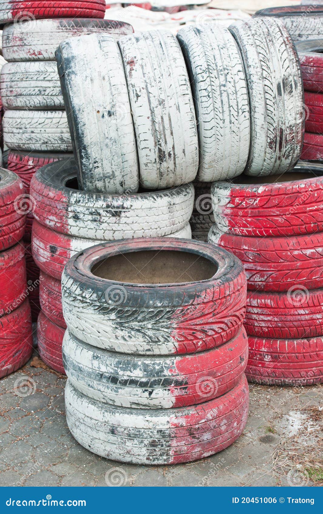 Tire Pile in a Racing Circuit Stock Photo - Image of rubber, auto: 20451006