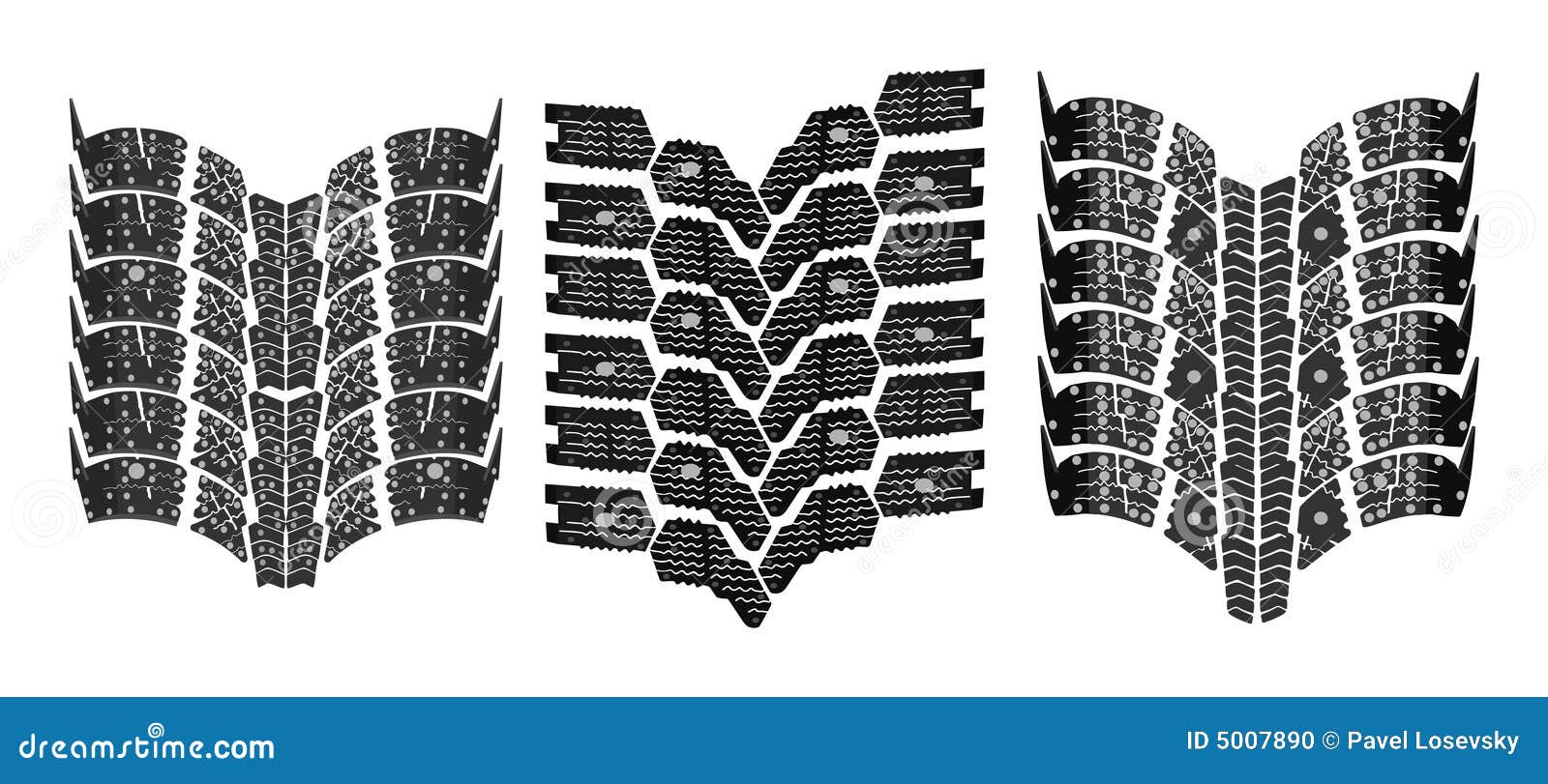 Tire print high resolution stock vector. Illustration of snow - 5007890