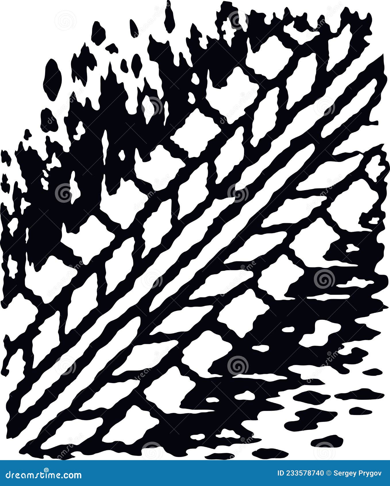 Tire Print - Sticker for Car Isolated on White Stock Vector ...