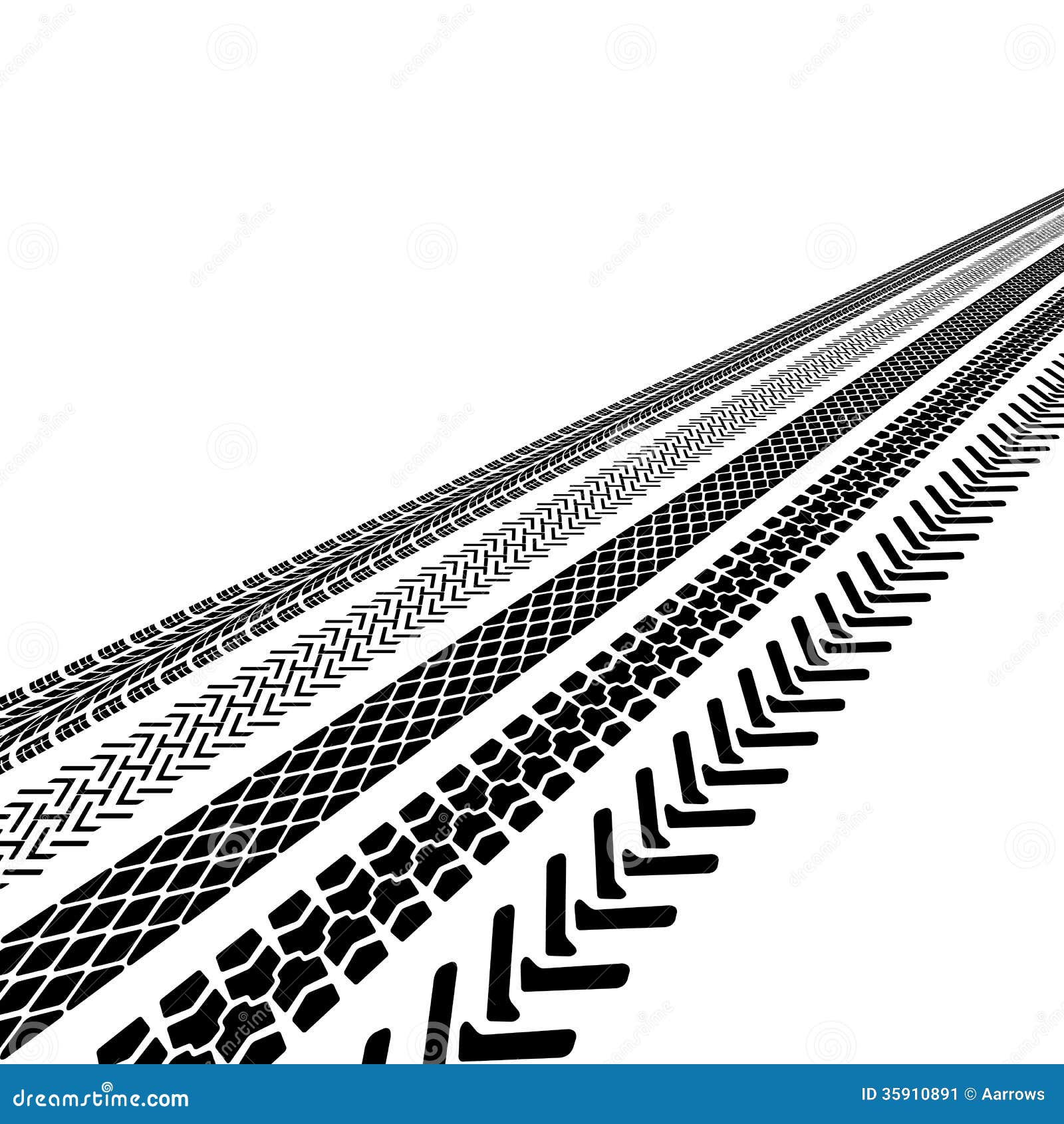 Tire prints stock vector. Illustration of element, bike - 35910891