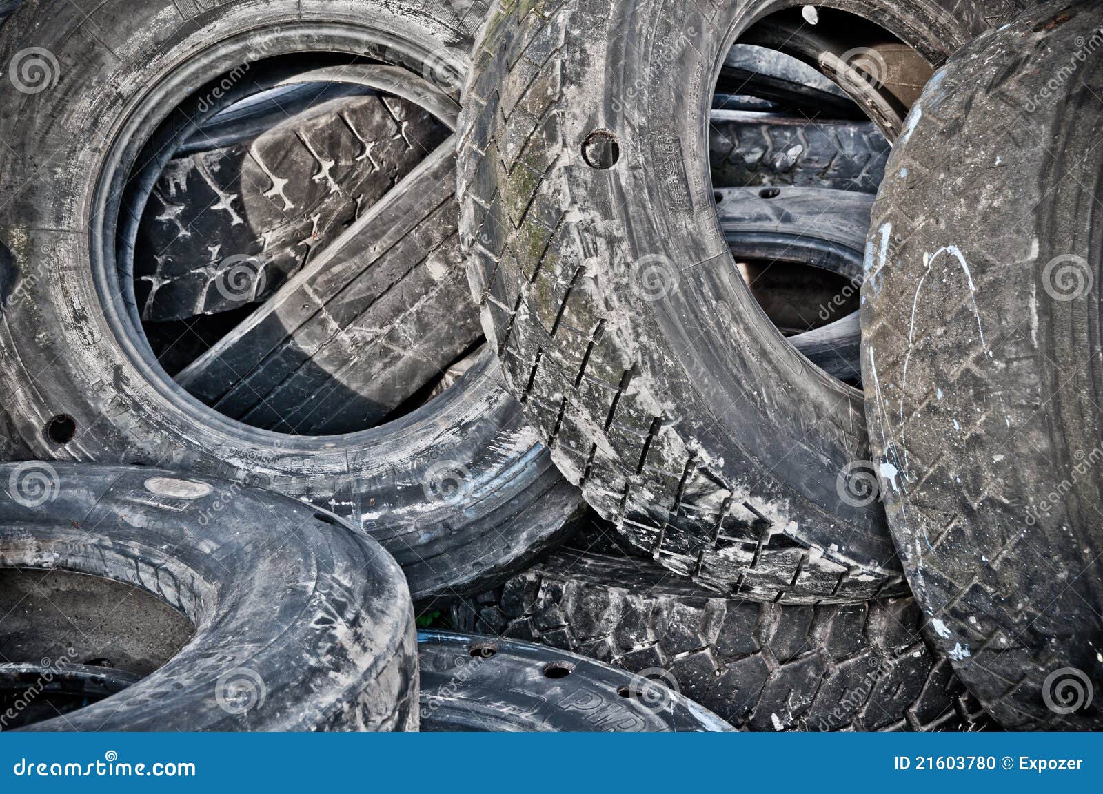 Tire recycling editorial image. Image of dump, automobile - 21603780