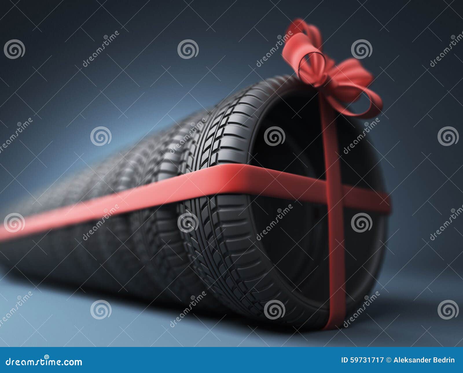 Tire With Ribbon Royalty-Free Stock Photo | CartoonDealer.com #22208487