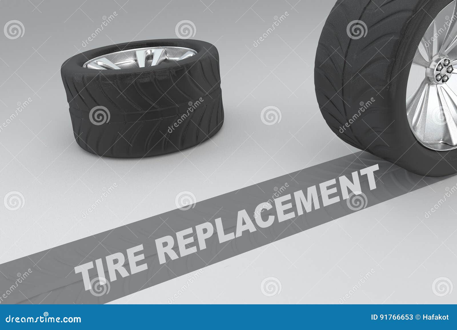 Tire Replacement concept stock illustration. Illustration of equipment ...