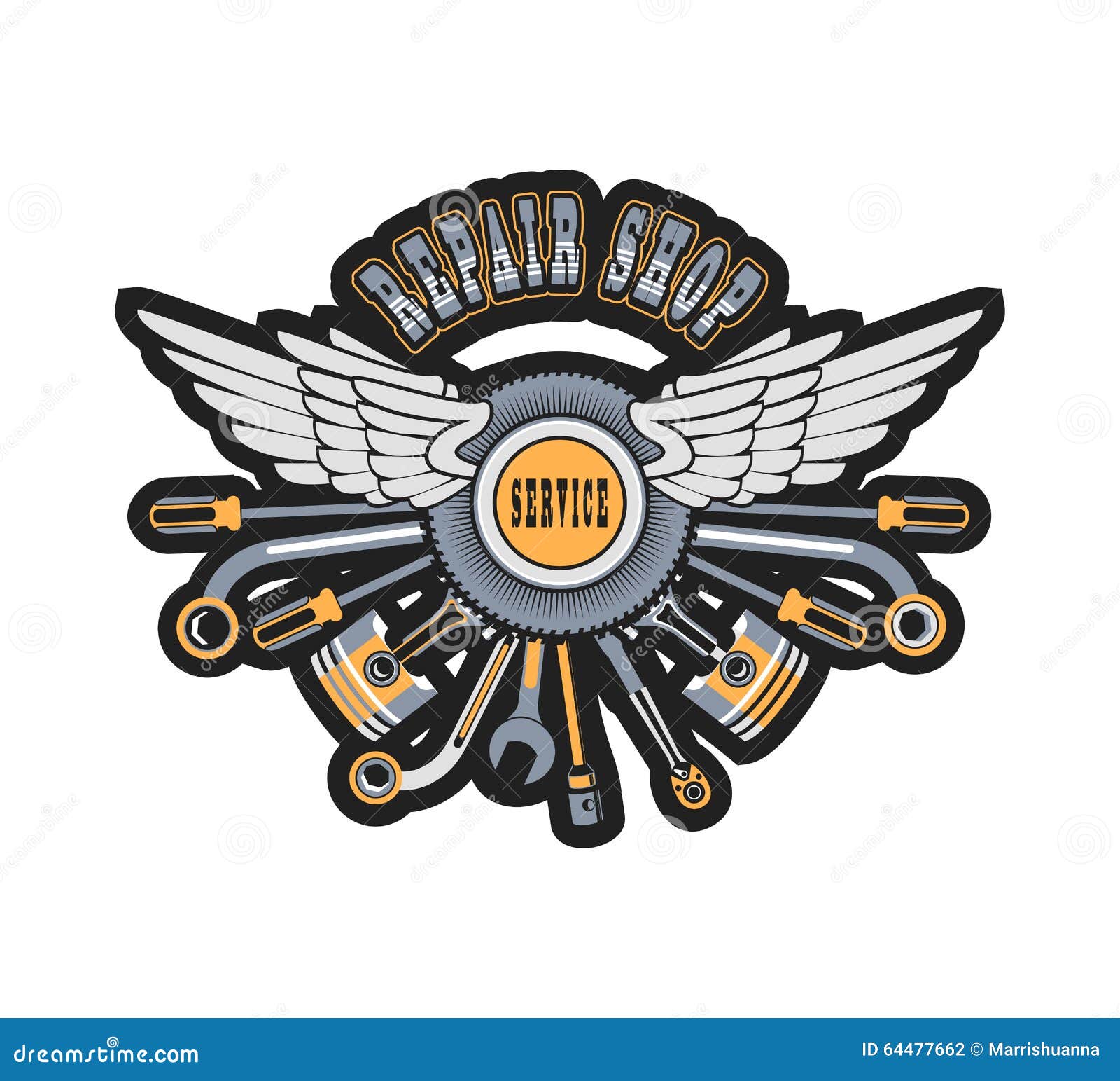 Tire retro emblem stock vector. Illustration of spray - 64477662