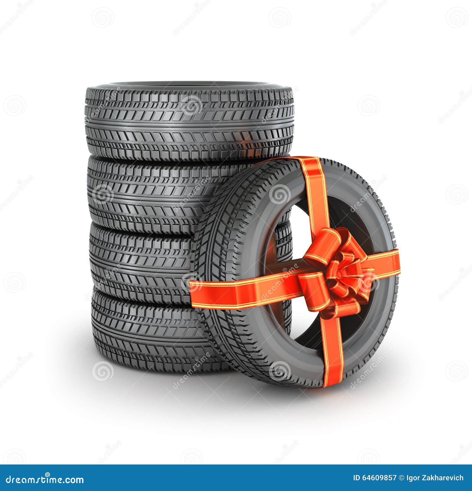 Tire With Ribbon Royalty-Free Stock Photo | CartoonDealer.com #22208487