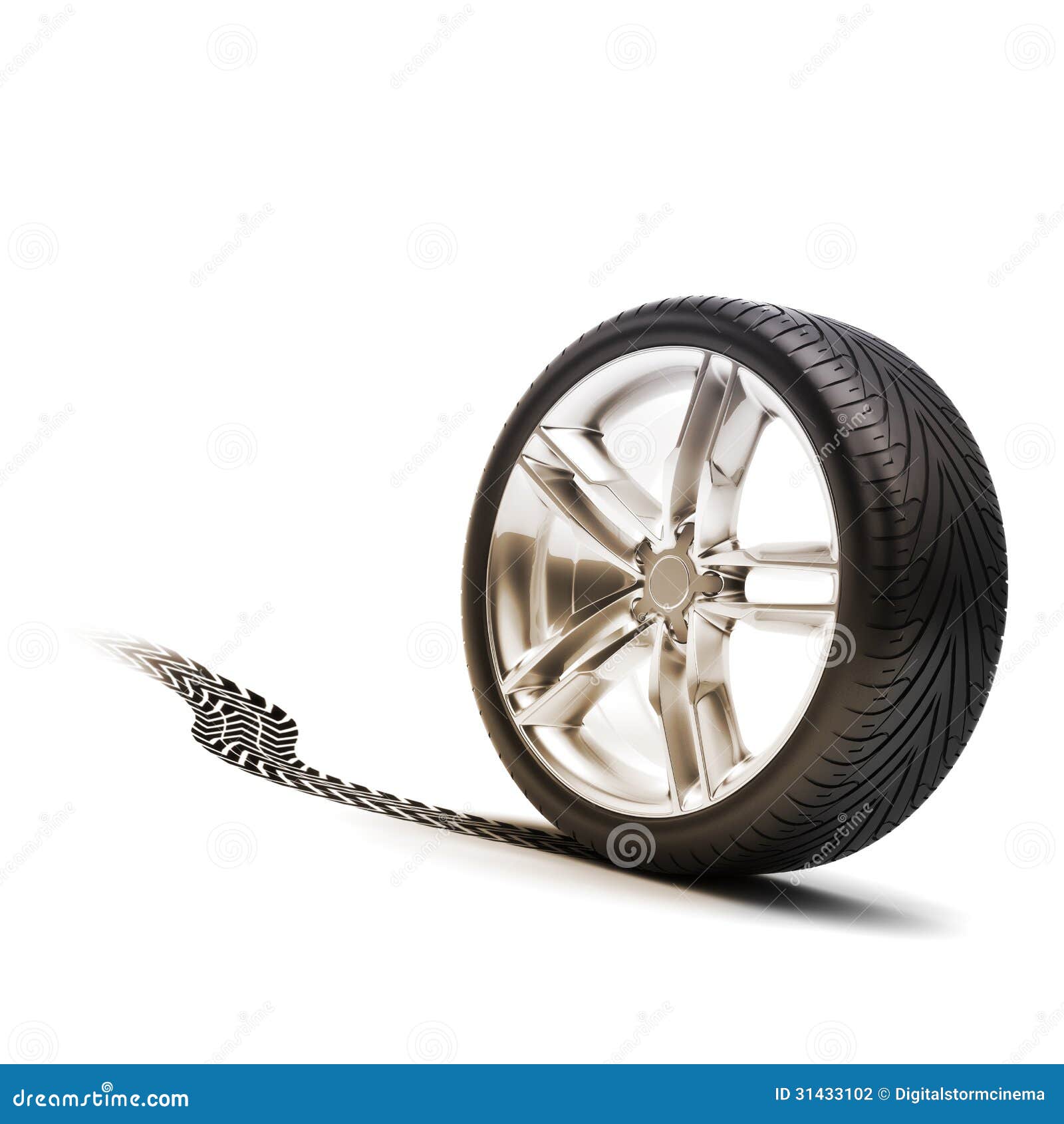 Tire and rim with tread stock photo. Image of background - 31433102