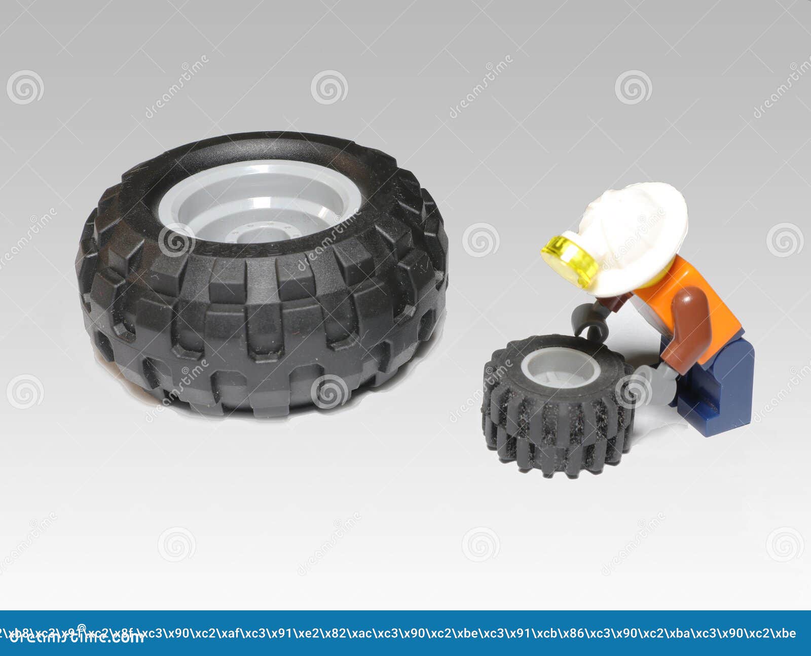 Tire Service. the Composition of the Figures LEGO Editorial Stock Photo ...
